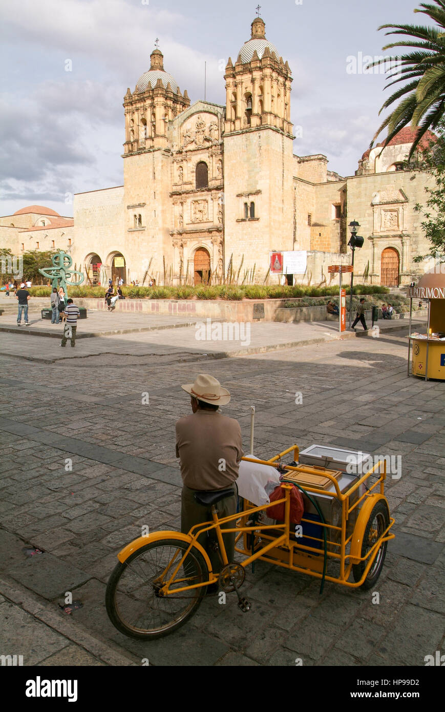 Oaxaca, Mexico - 11 January 2009: People walking in front of Santo ...