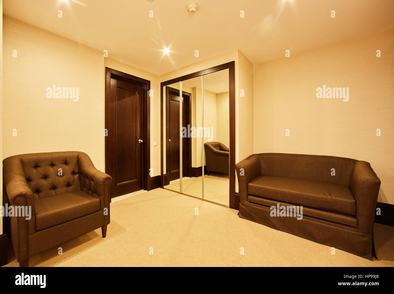 The Interior of modern comfortable hotel room Stock Photo - Alamy