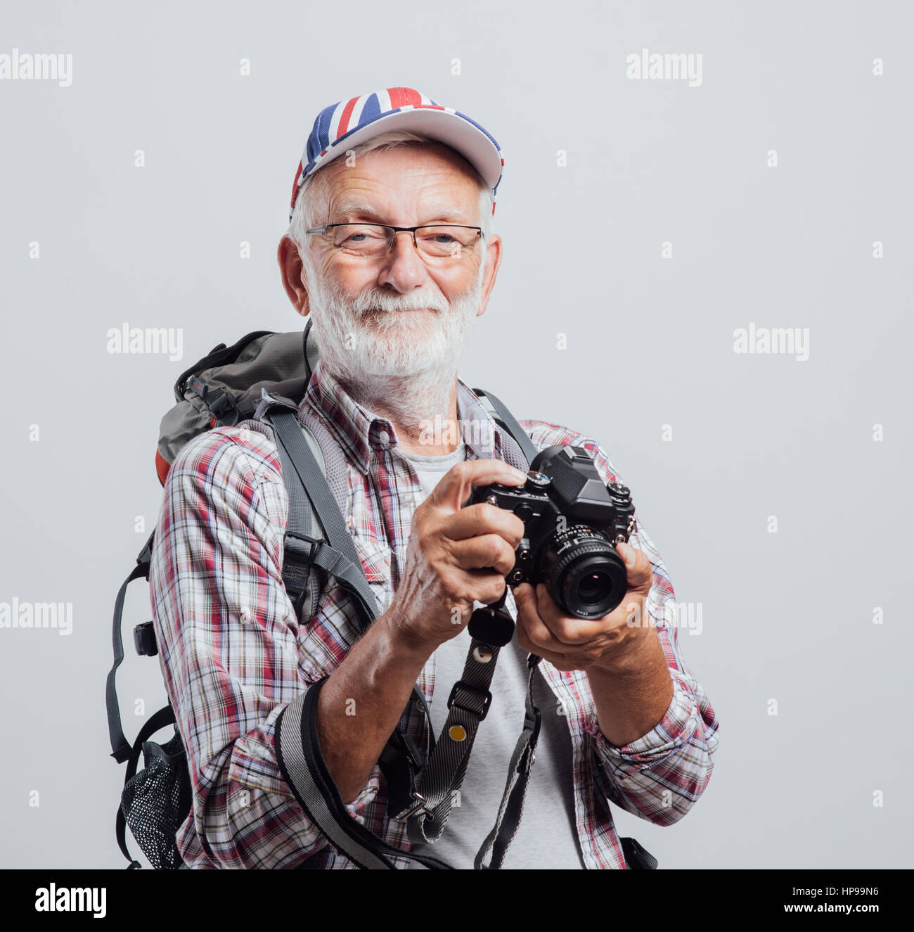 Holding english flag hi-res stock photography and images - Alamy