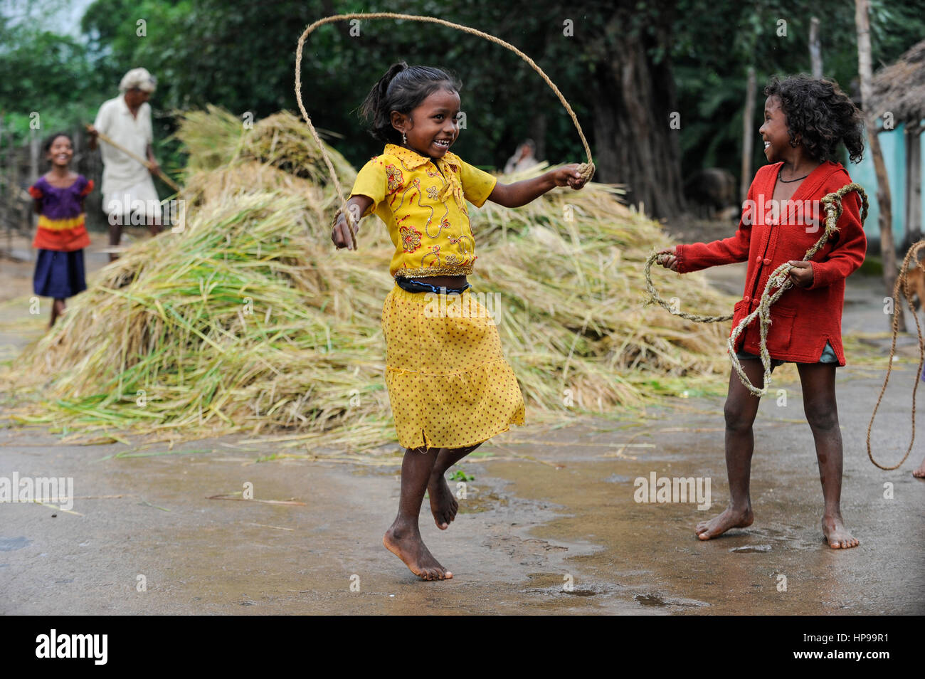 Indian girl skipping High Resolution Stock Photography and Images - Alamy