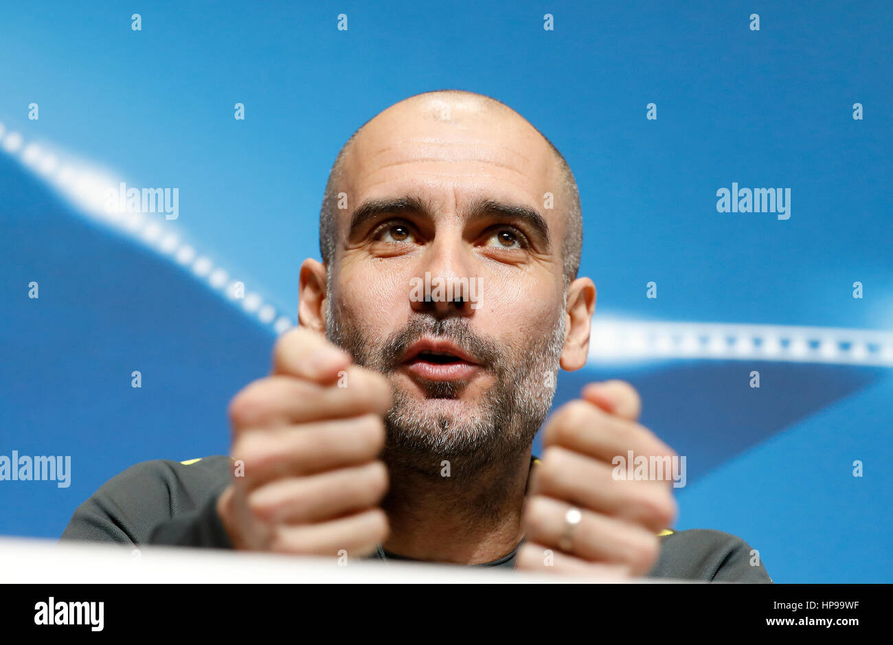Manchester city manager pep guardiola press conference city football ...