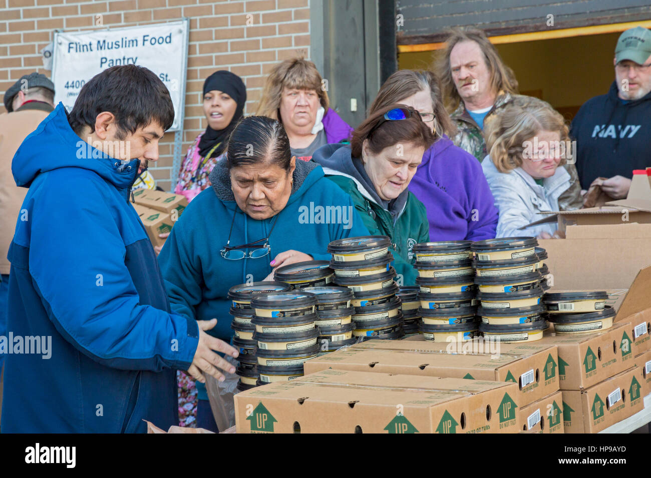 Flint, Michigan - The Muslim Food Pantry. Twice a month, members of ...