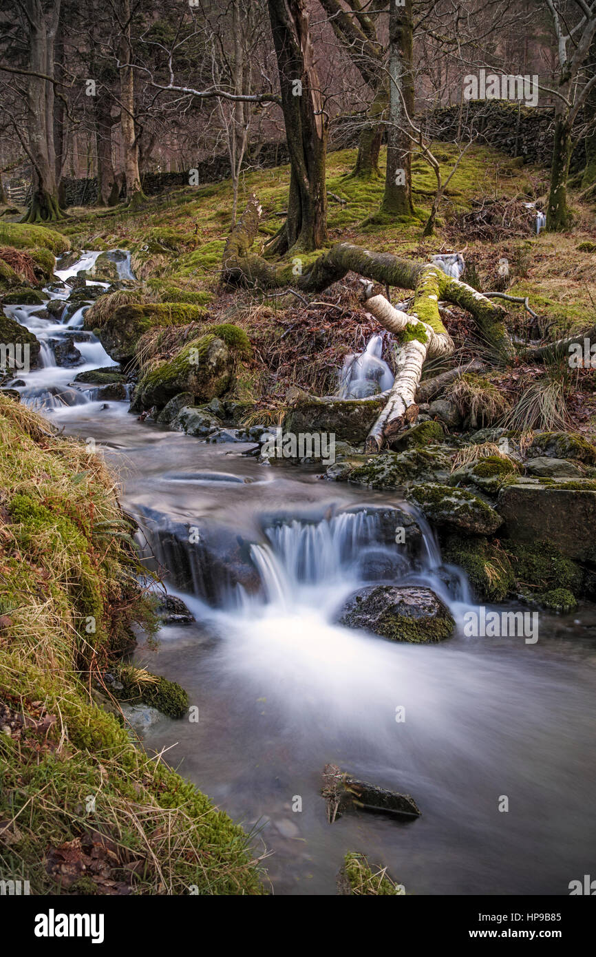 Small waterfall lake district uk hi-res stock photography and images ...