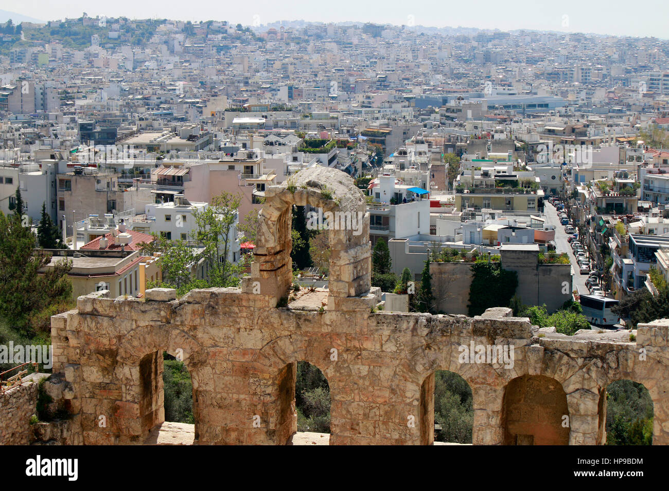 Odeon des Herodes Atticus, Akropolis, Athen, Griechenland Stock Photo ...