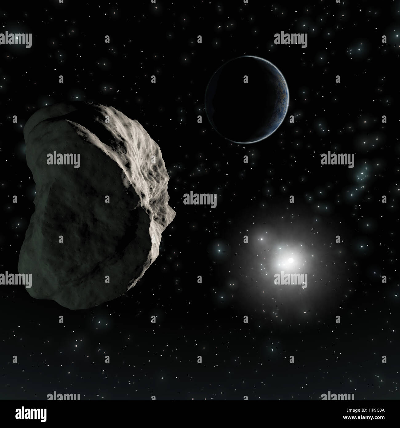 Digital 3D Illustration of a Space Scene, no NASA Image Stock Photo - Alamy