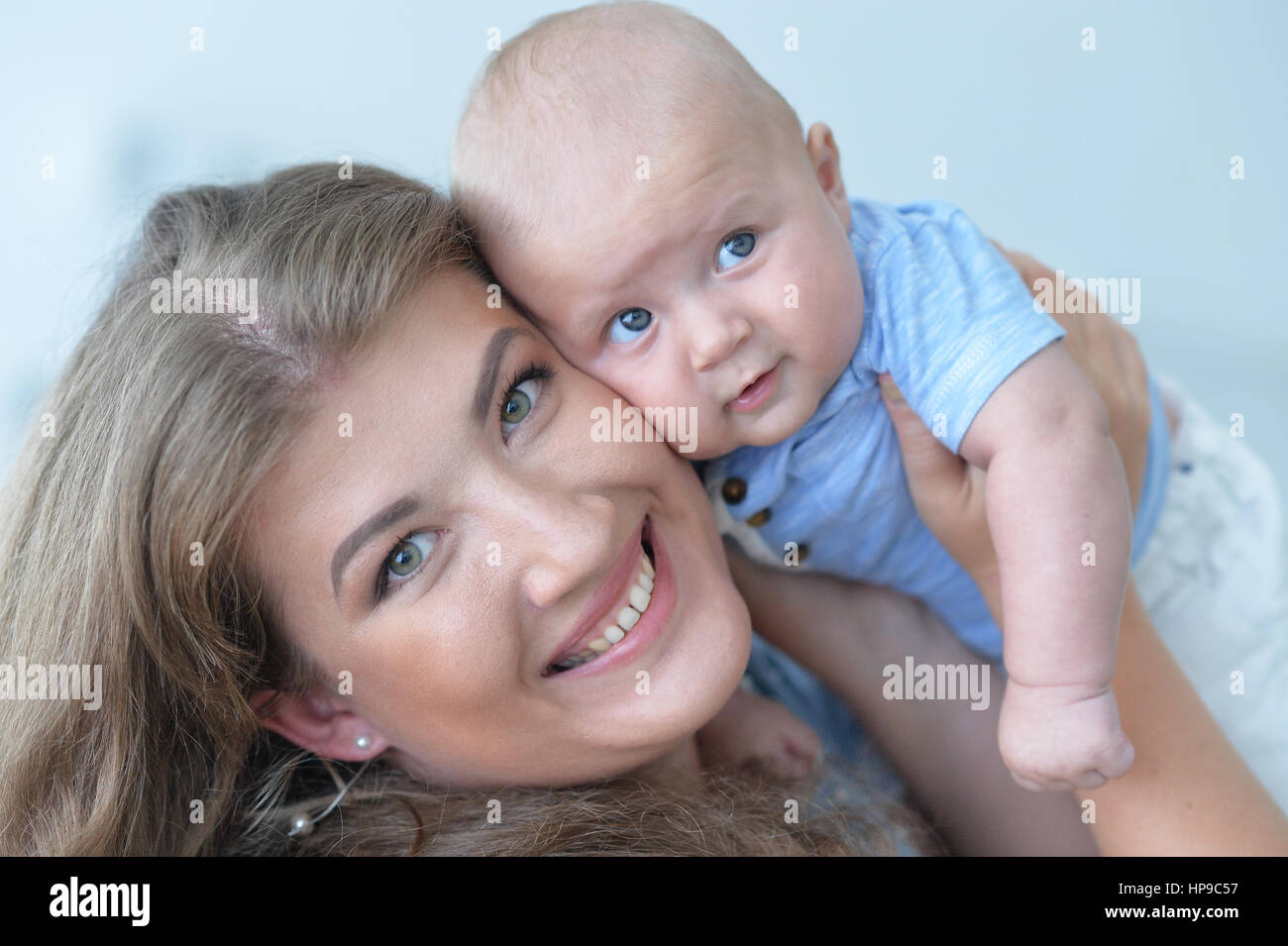 woman with baby boy Stock Photo - Alamy
