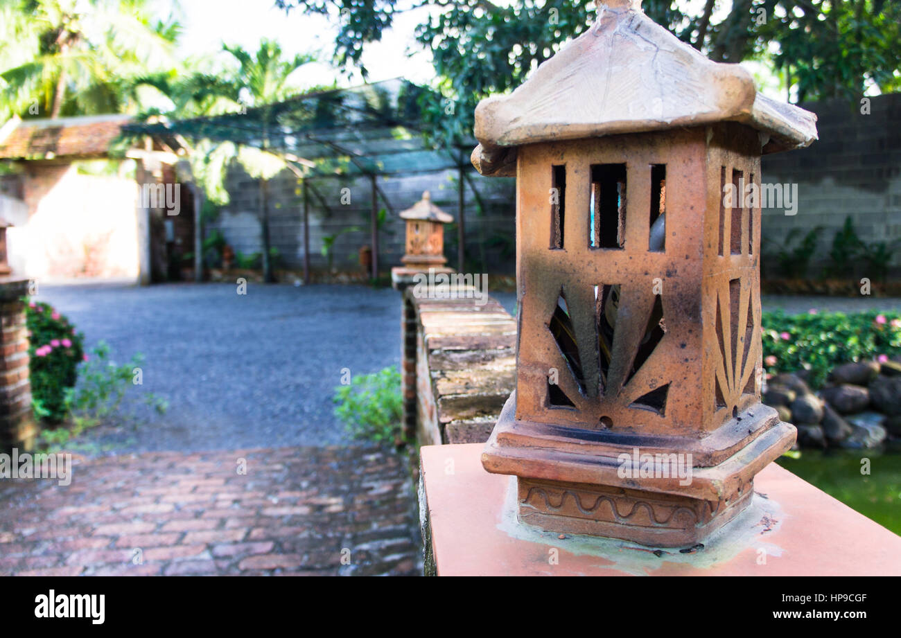 Traditional lamp, hand made ceramic clay, Handicrafts of vietnam ...