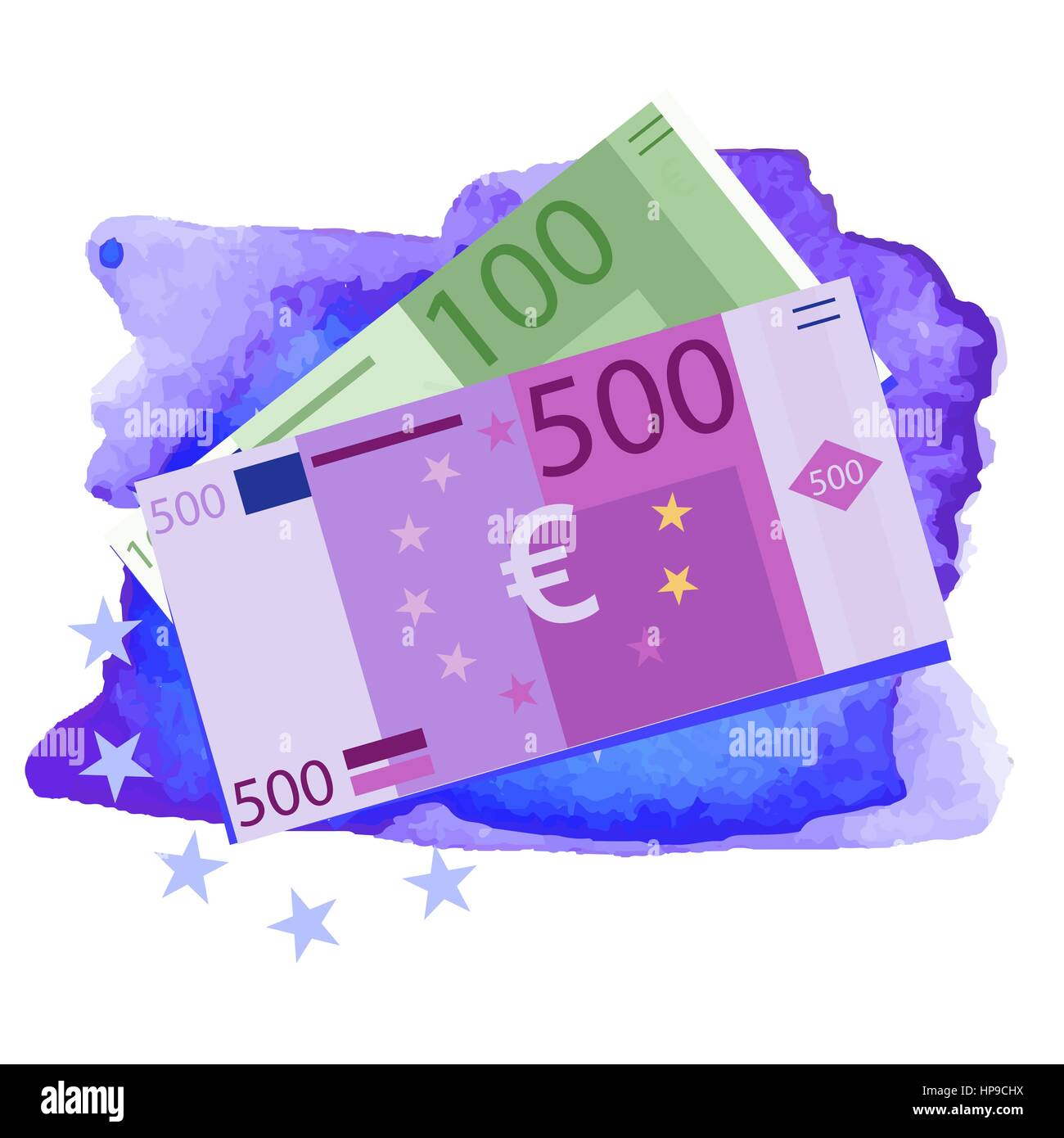 100 one hundred euro note Stock Vector Images - Alamy
