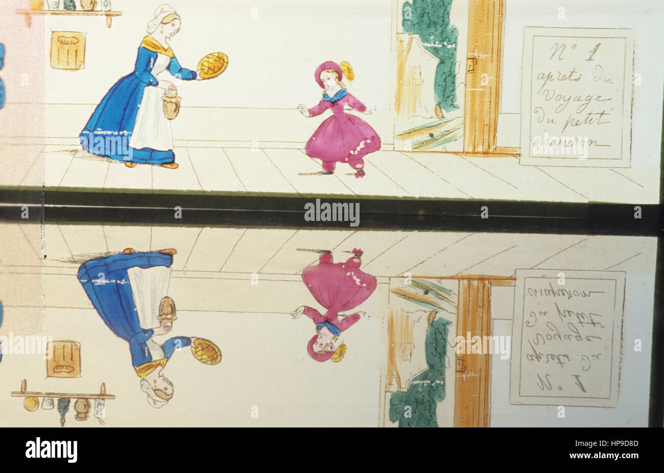little red riding hood glass slide,compagnia mondo niovo,museo del ...