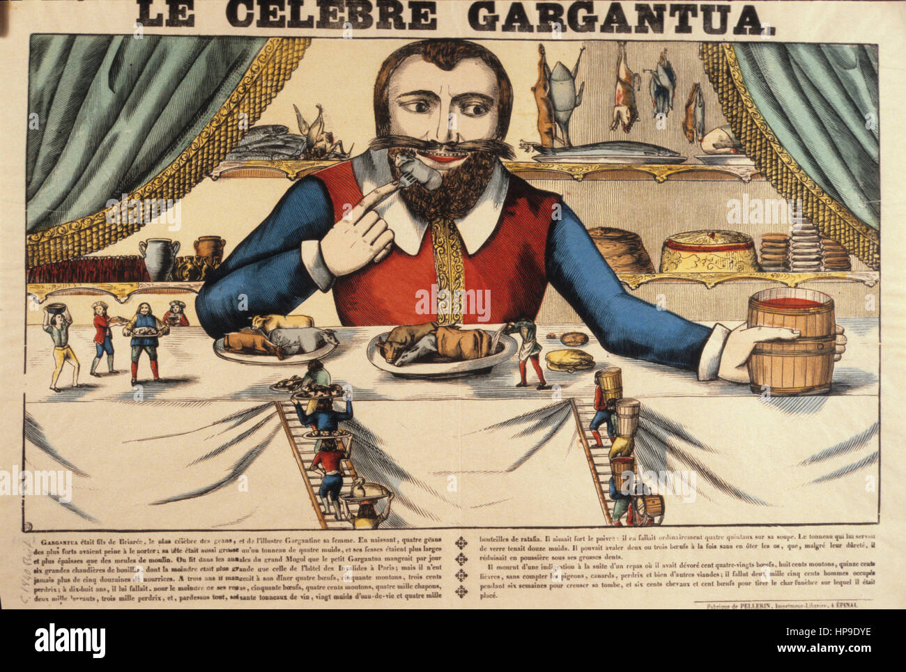 the famous gargantua,color printing Stock Photo - Alamy