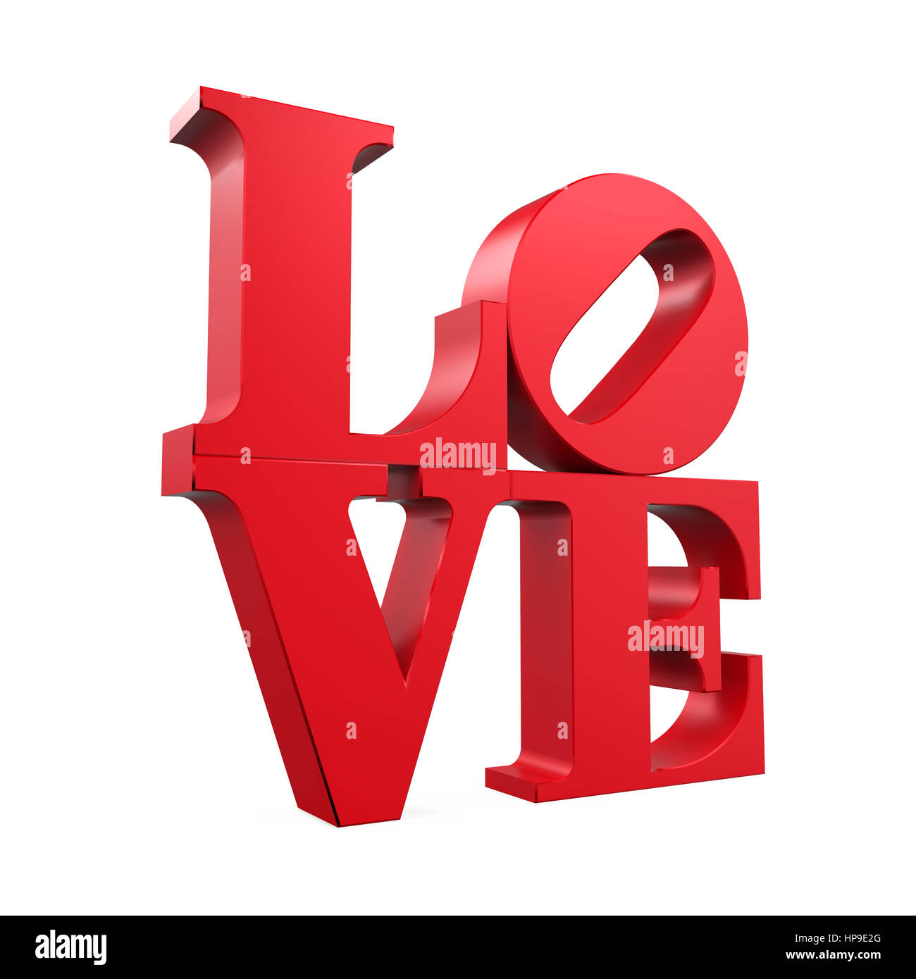 Red "LOVE" Text Isolated Stock Photo - Alamy