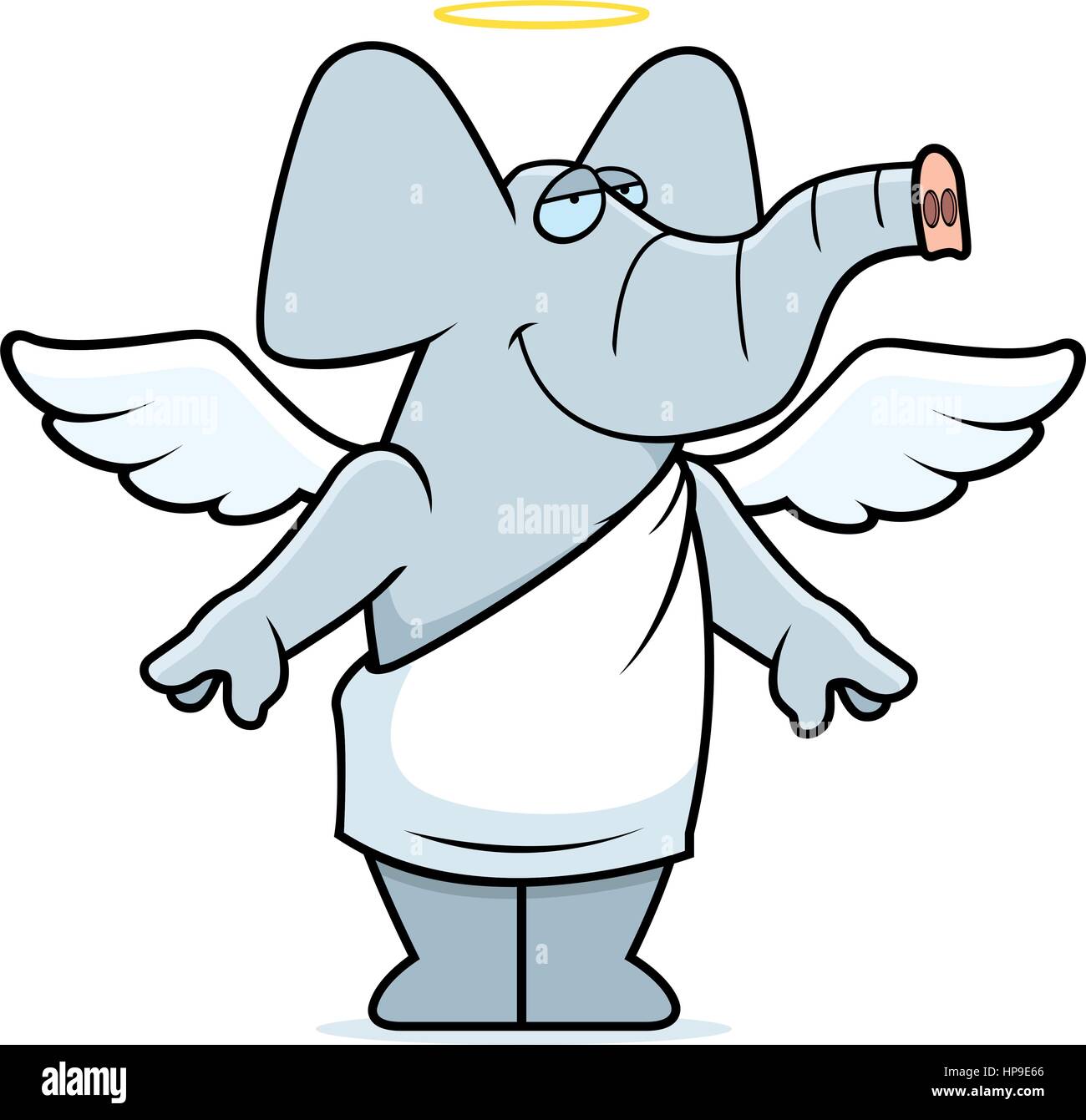 Angel with a halo Stock Vector Images - Alamy