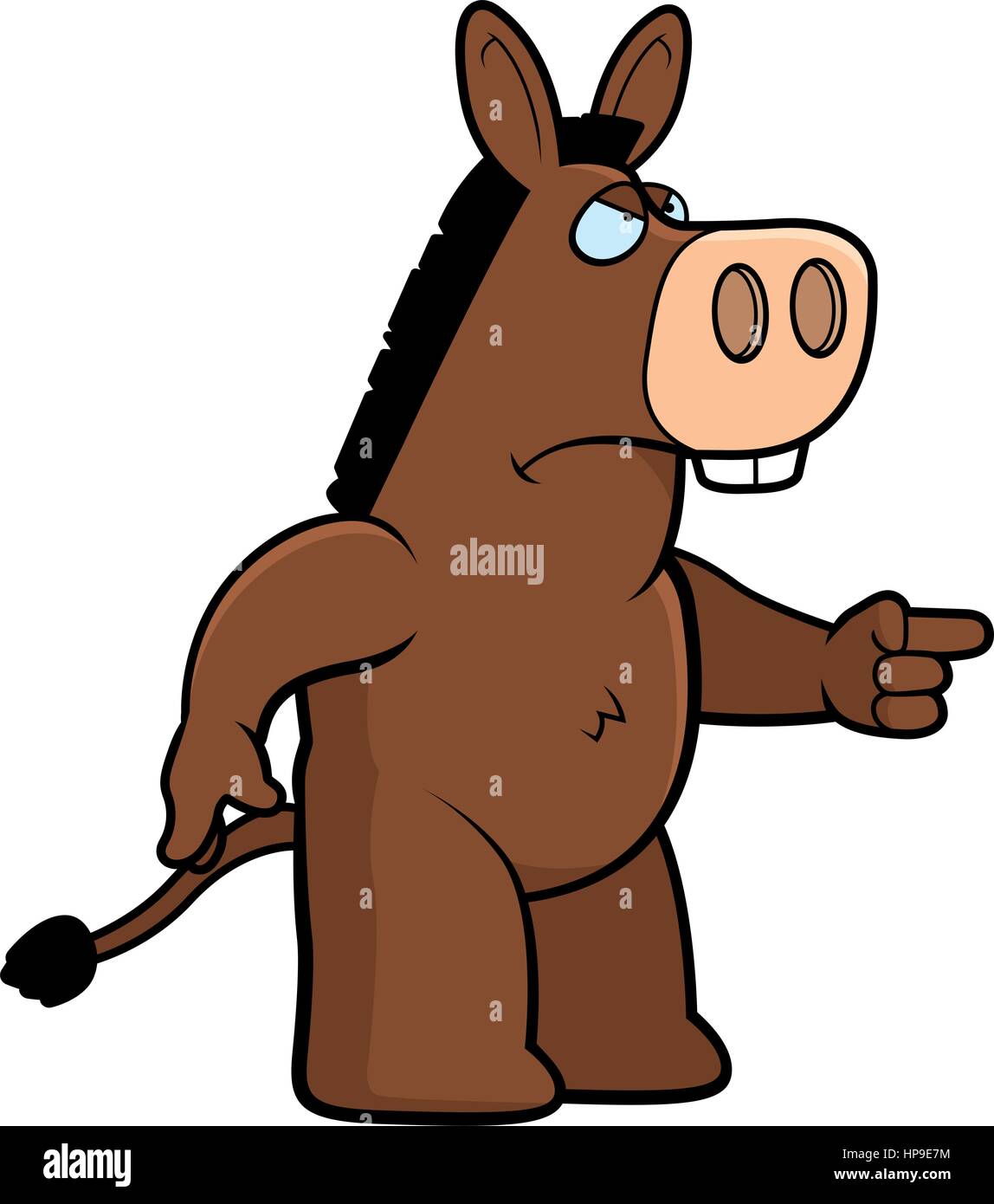A cartoon donkey with an angry expression Stock Vector Image & Art - Alamy