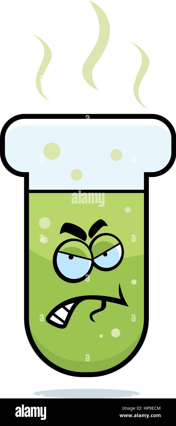 A cartoon test tube with an angry expression Stock Vector Image & Art ...