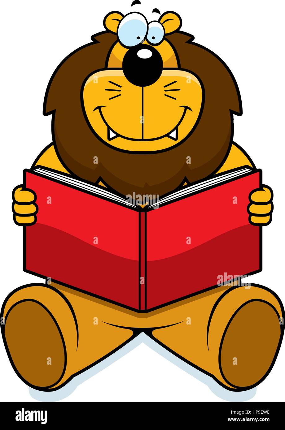Reading lion Stock Vector Images - Alamy