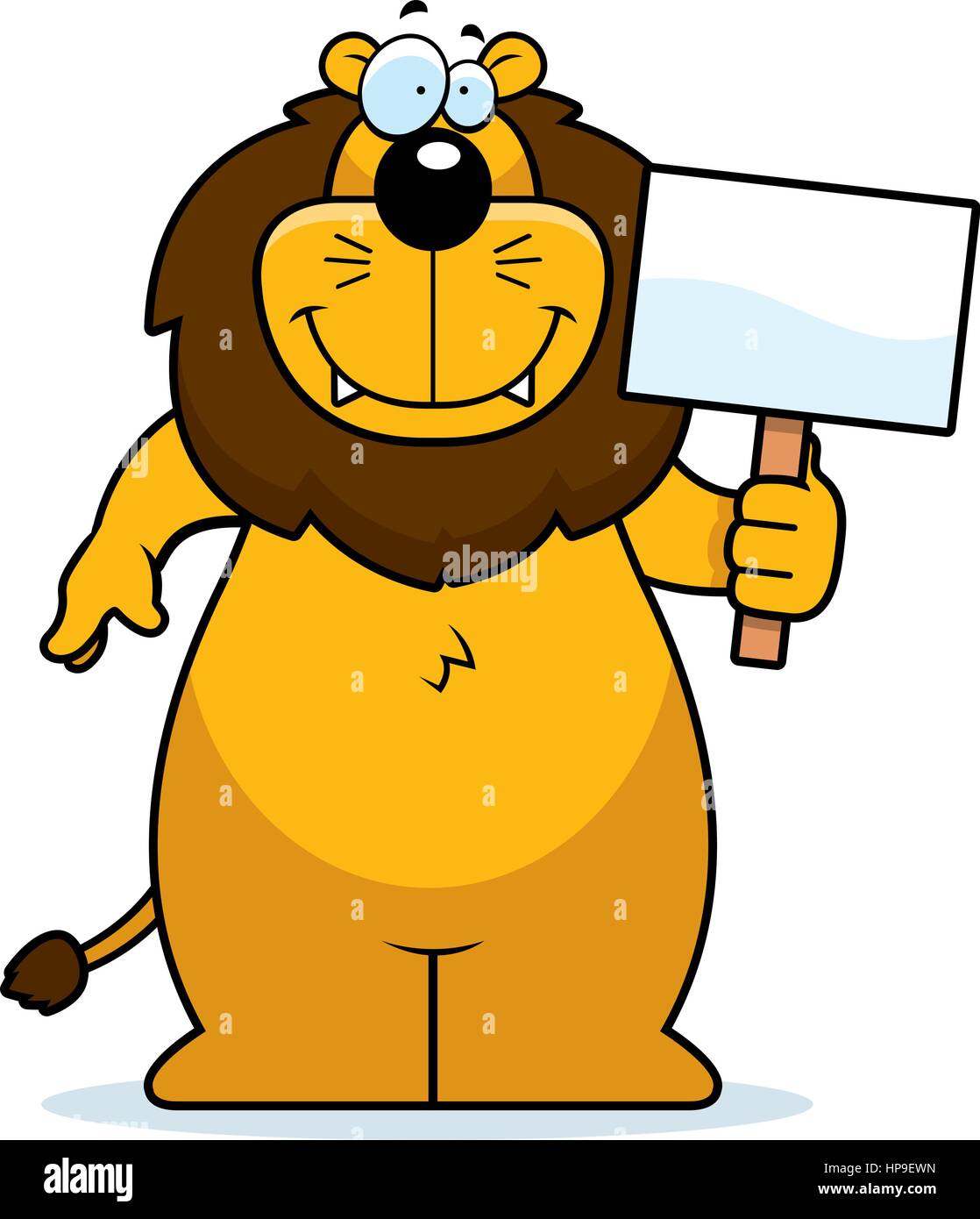 Lion holding sign hi-res stock photography and images - Alamy