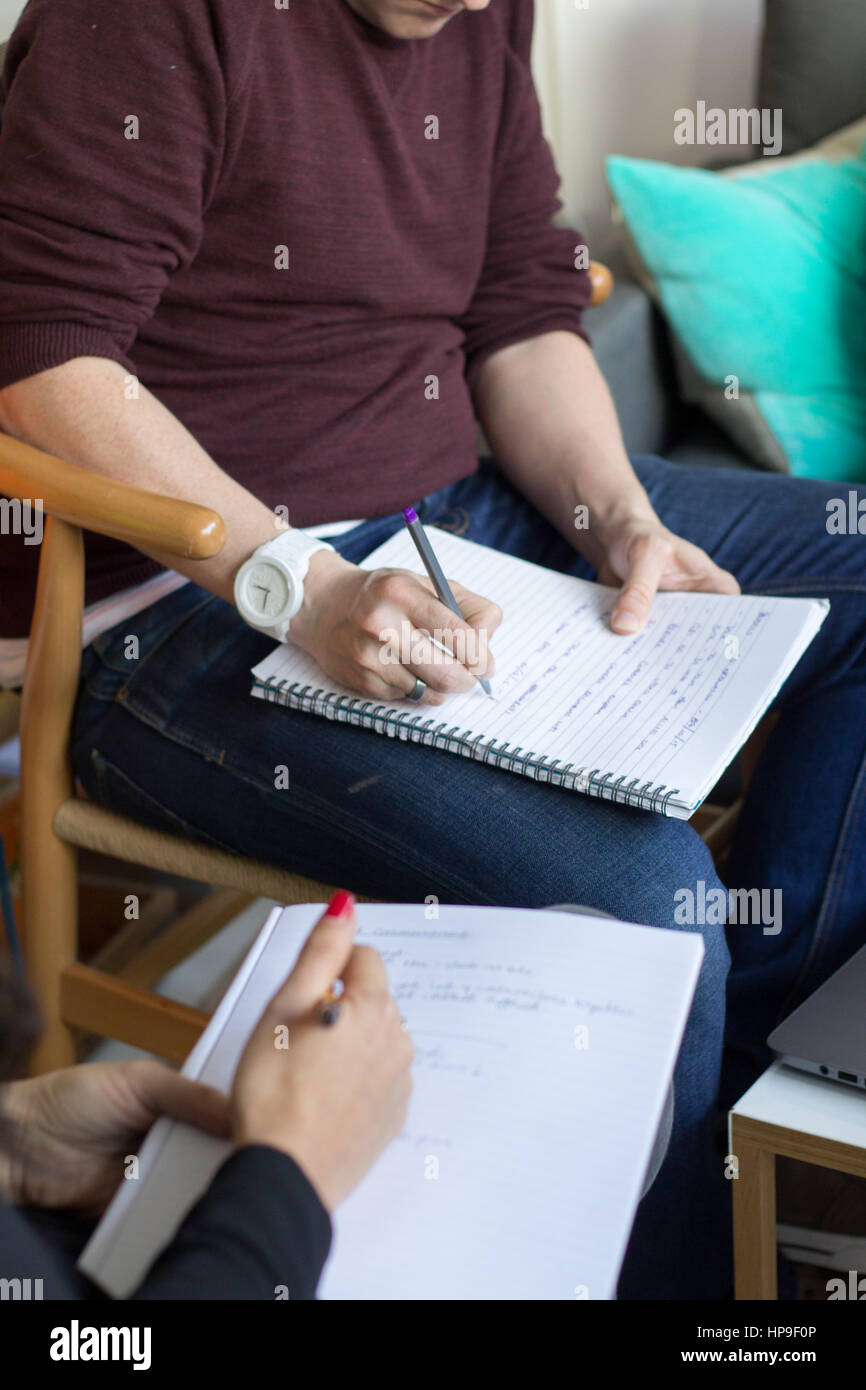 Woman take note on hi-res stock photography and images - Alamy