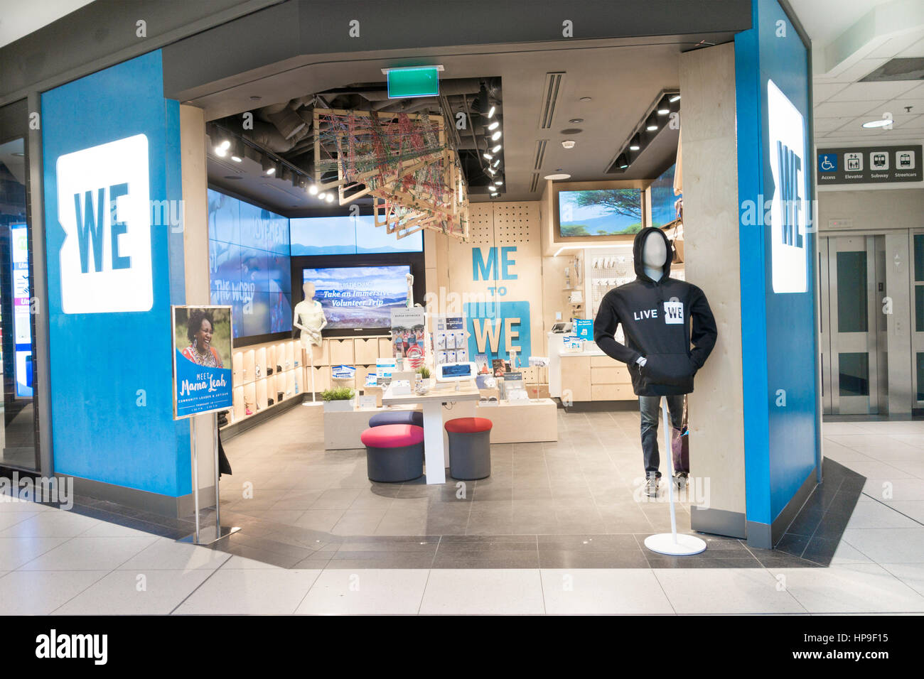 Me To We Store Promoting Voluntourism in the Eaton Centre in Toronto ...