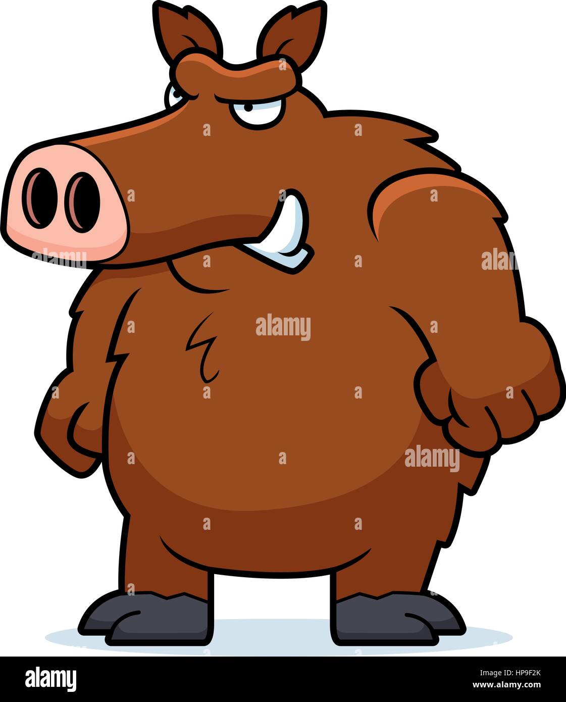 A cartoon boar with an angry expression Stock Vector Image & Art - Alamy