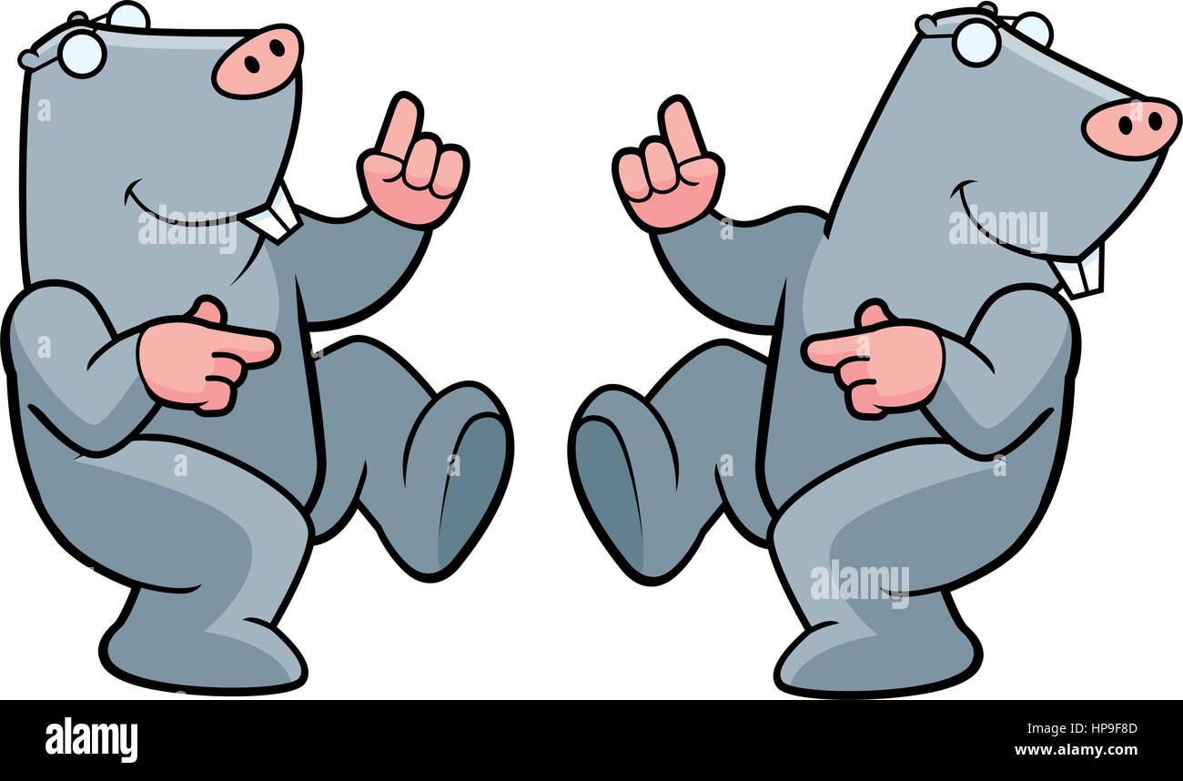 A happy cartoon mole dancing and smiling Stock Vector Image & Art - Alamy