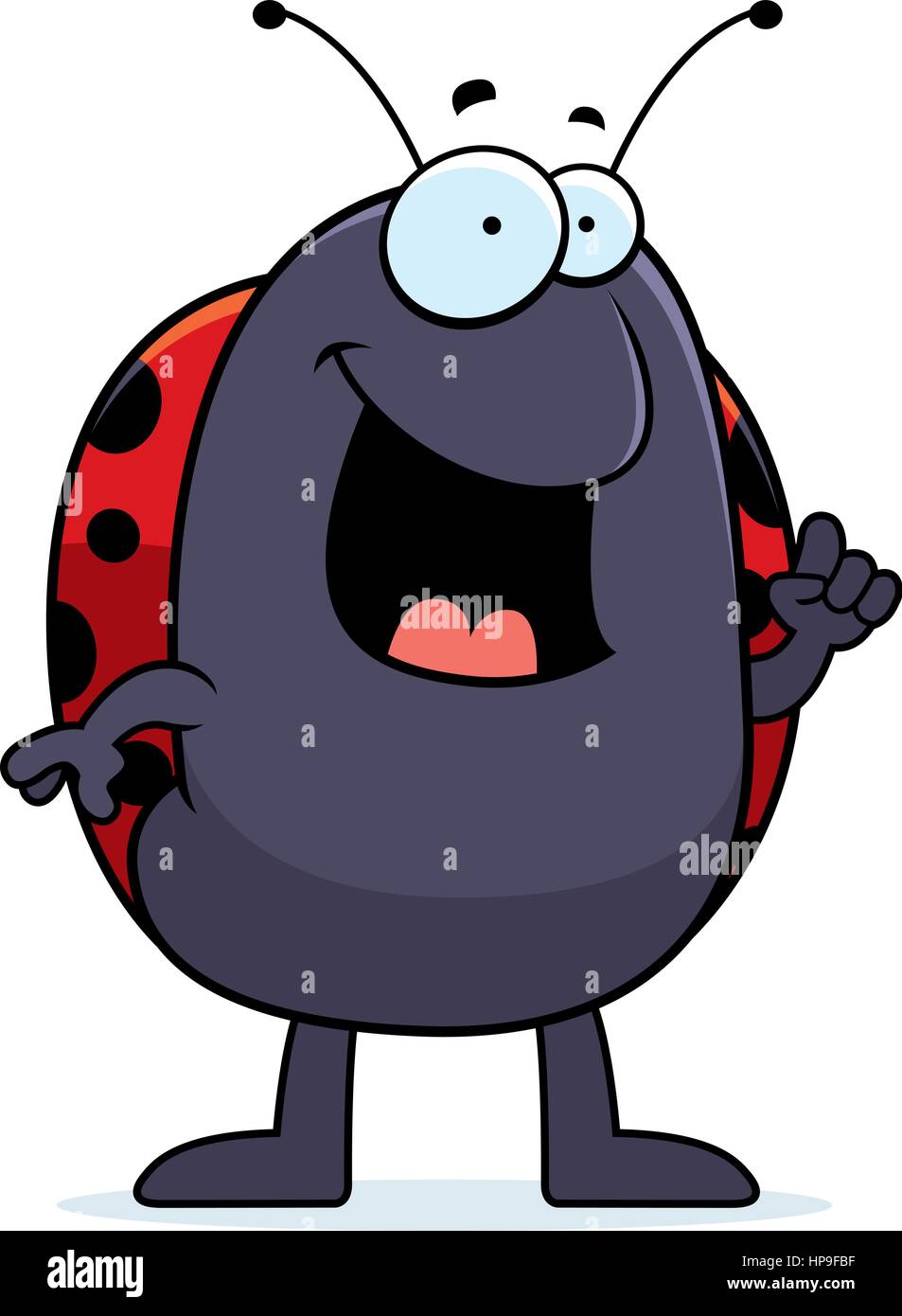 A happy cartoon ladybug with an idea Stock Vector Image & Art - Alamy
