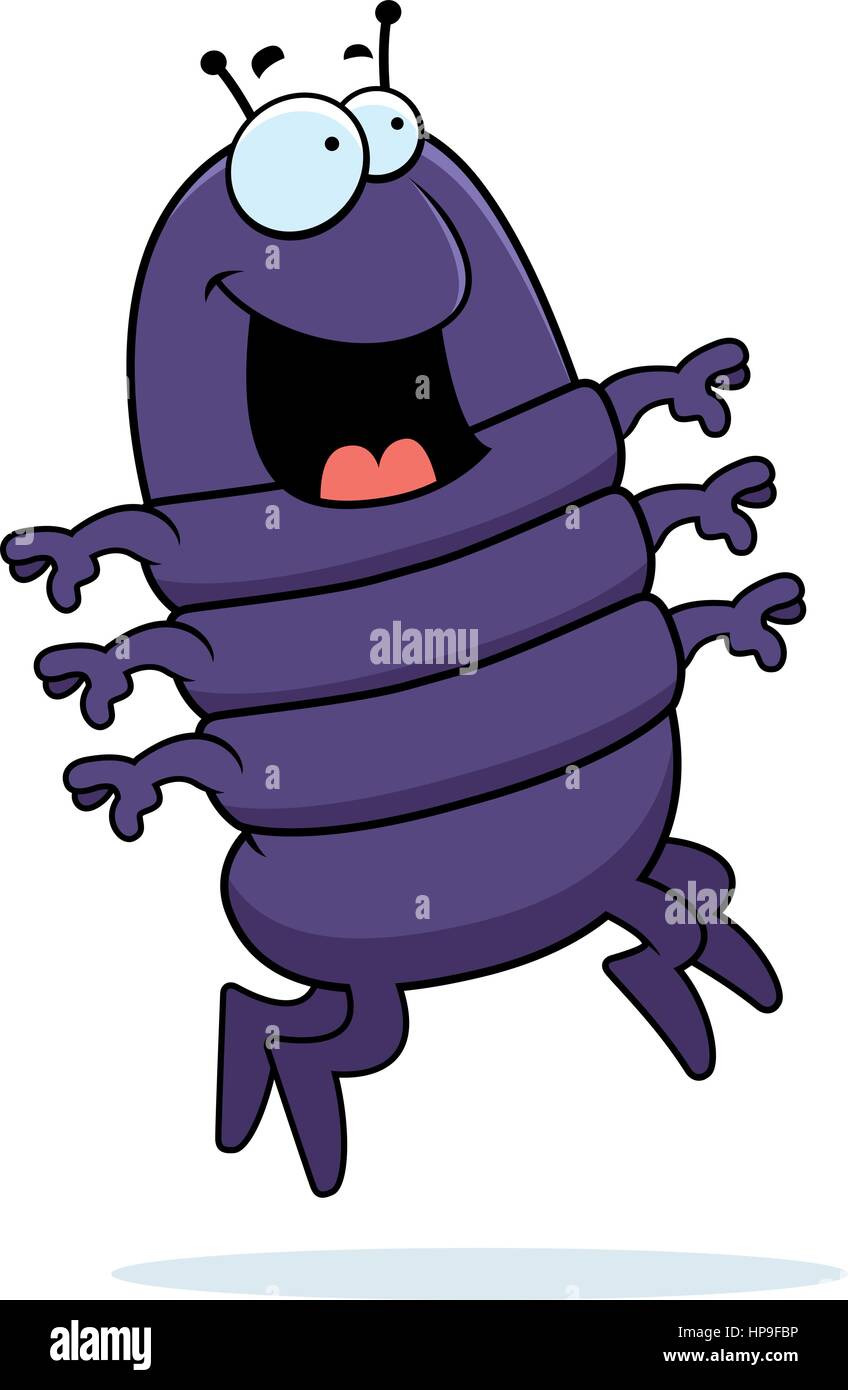 A happy cartoon centipede jumping and smiling Stock Vector Image & Art ...