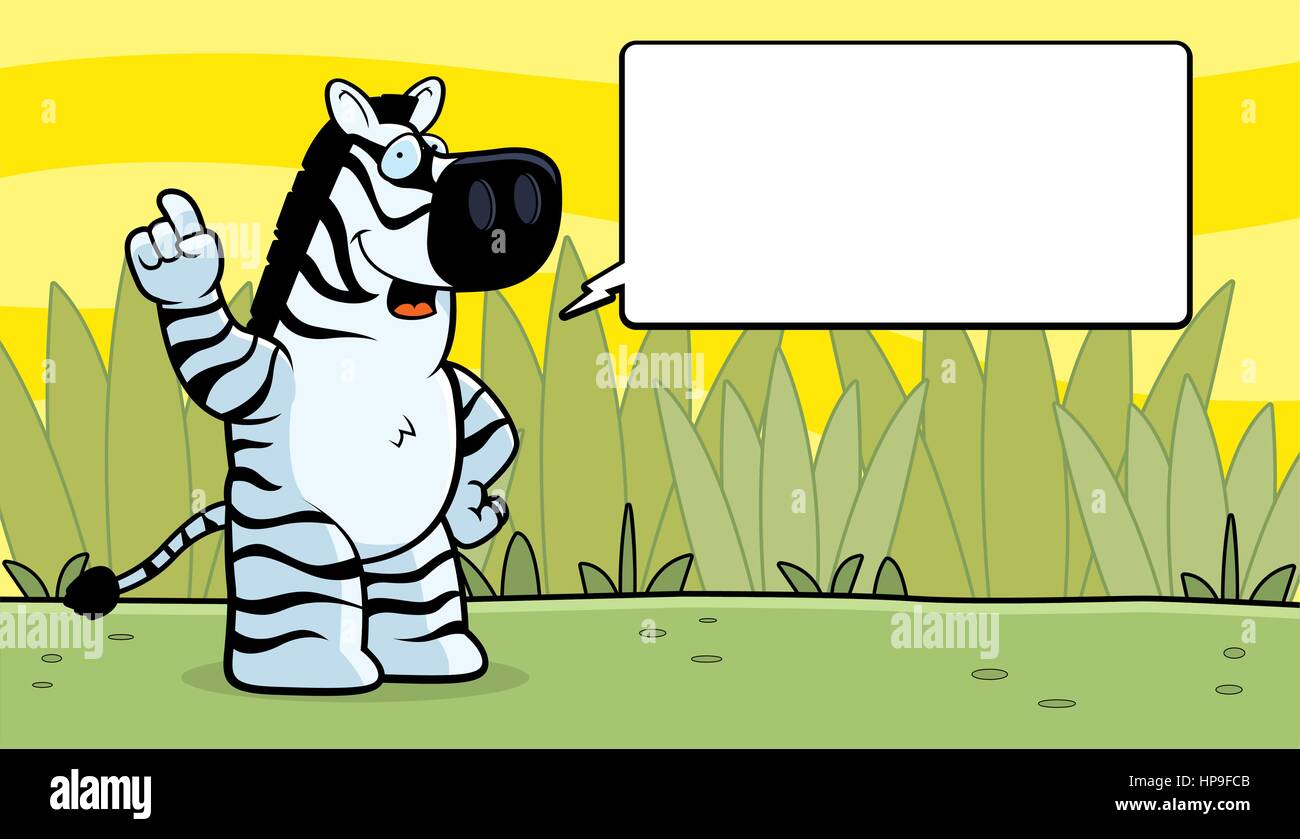 A happy cartoon zebra talking and smiling Stock Vector Image & Art - Alamy