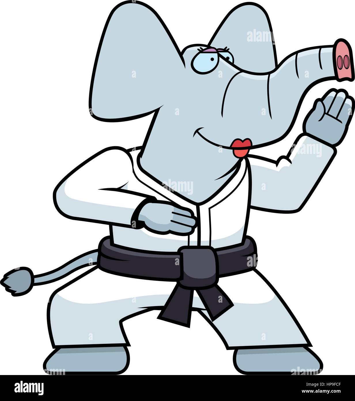 Karate gi cartoon hi-res stock photography and images - Alamy