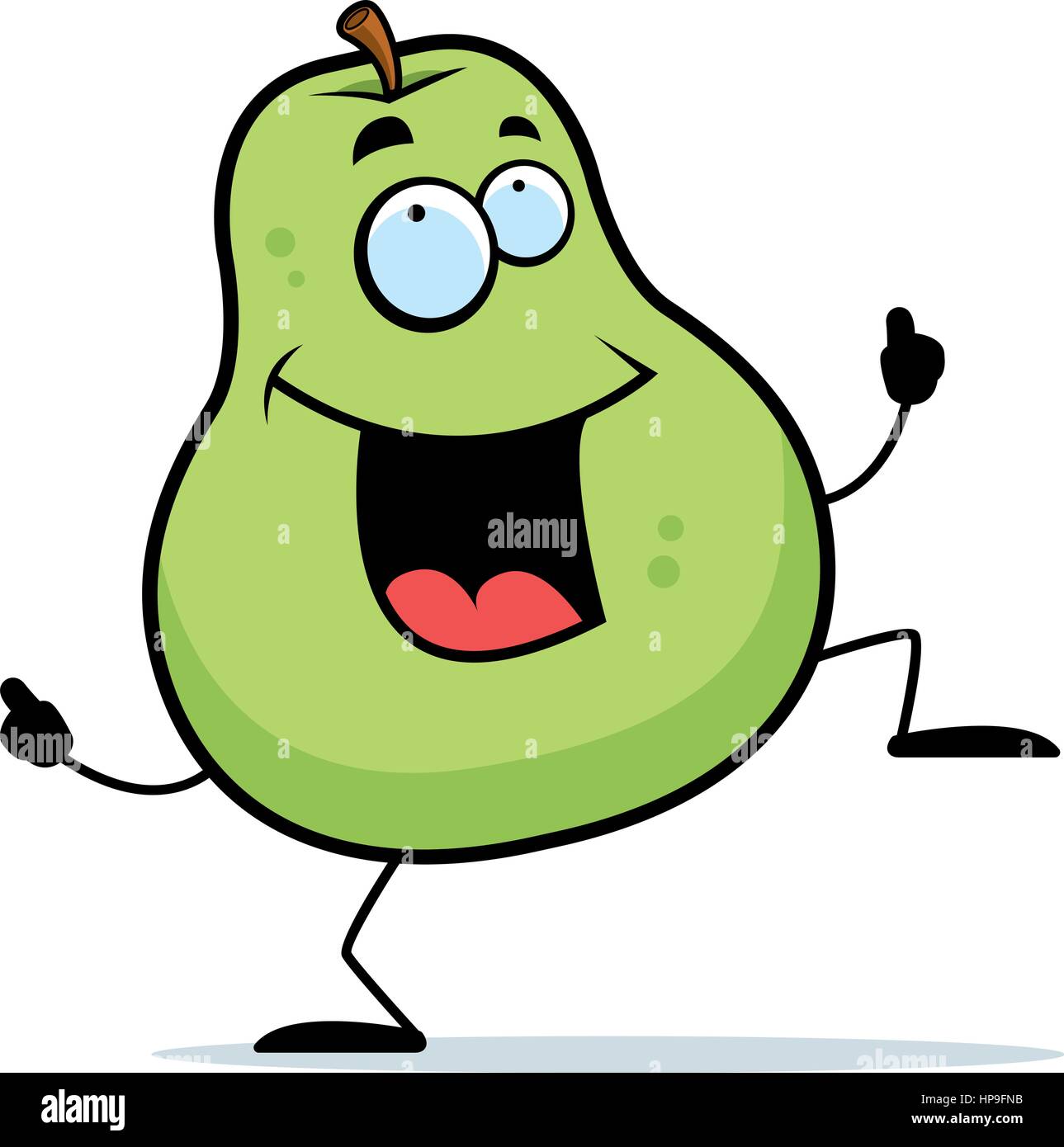 A happy cartoon pear dancing and smiling Stock Vector Image & Art - Alamy