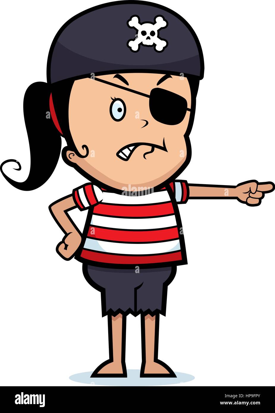 A cartoon pirate child angry and pointing Stock Vector Image & Art - Alamy