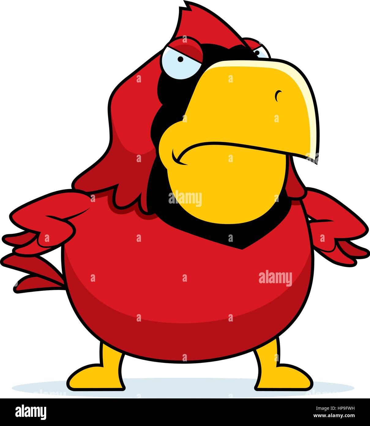 A cartoon cardinal with an angry expression Stock Vector Image & Art ...