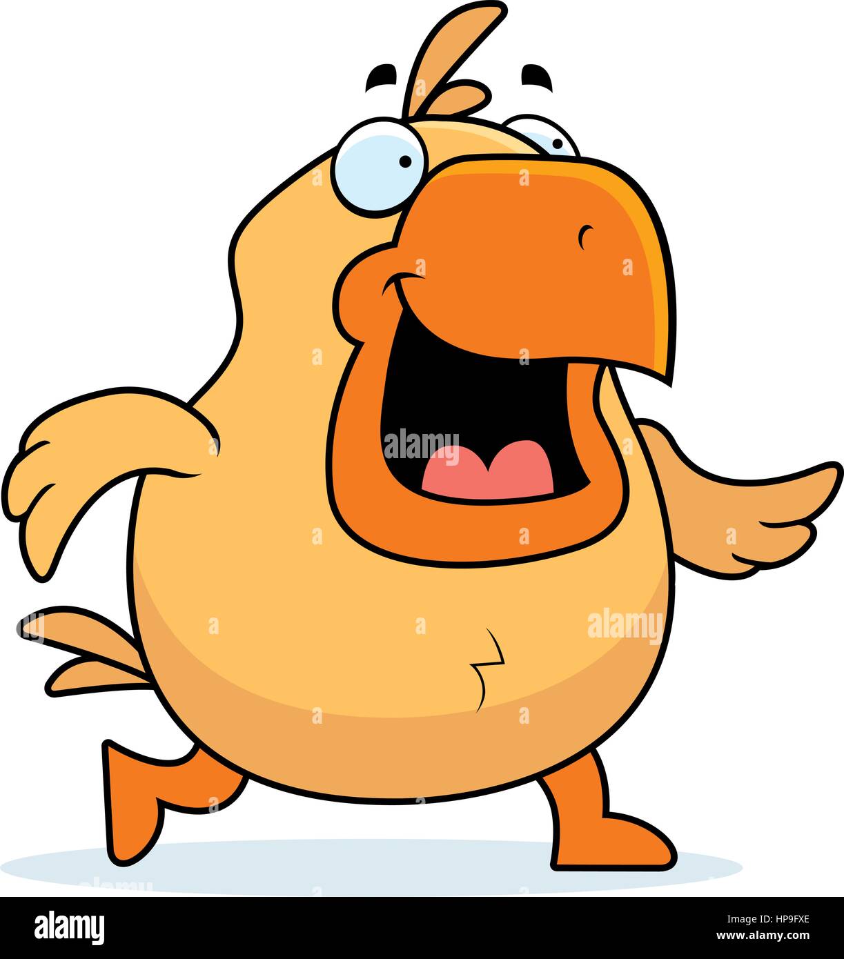 Cartoon walking bird Stock Vector Images - Alamy