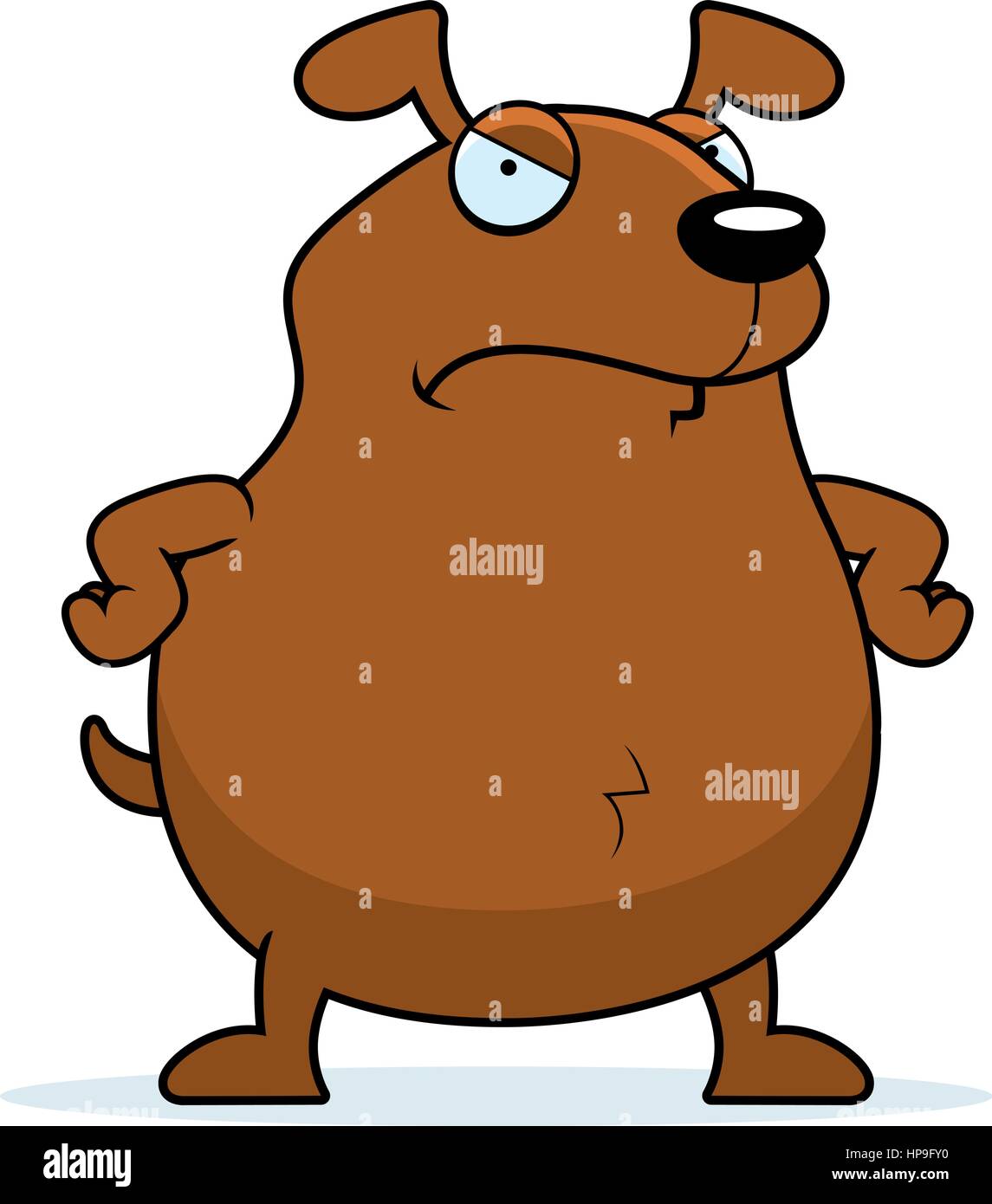 A cartoon dog with an angry expression Stock Vector Image & Art - Alamy