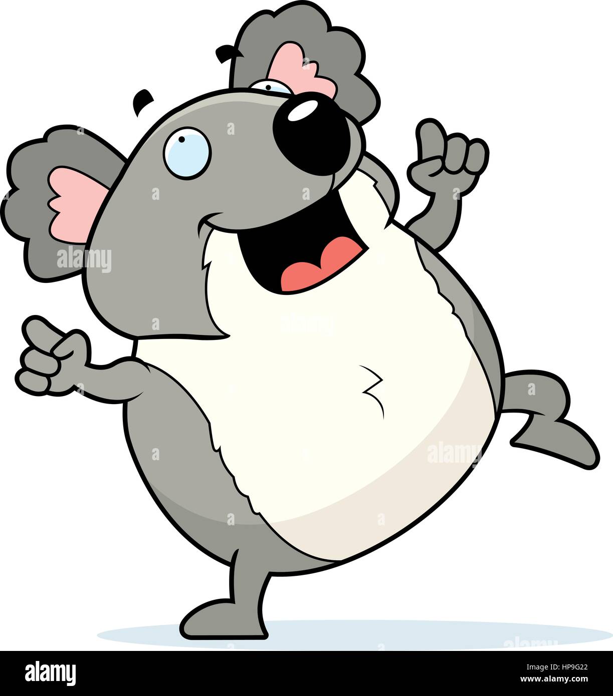 A happy cartoon koala dancing and smiling Stock Vector Image & Art - Alamy