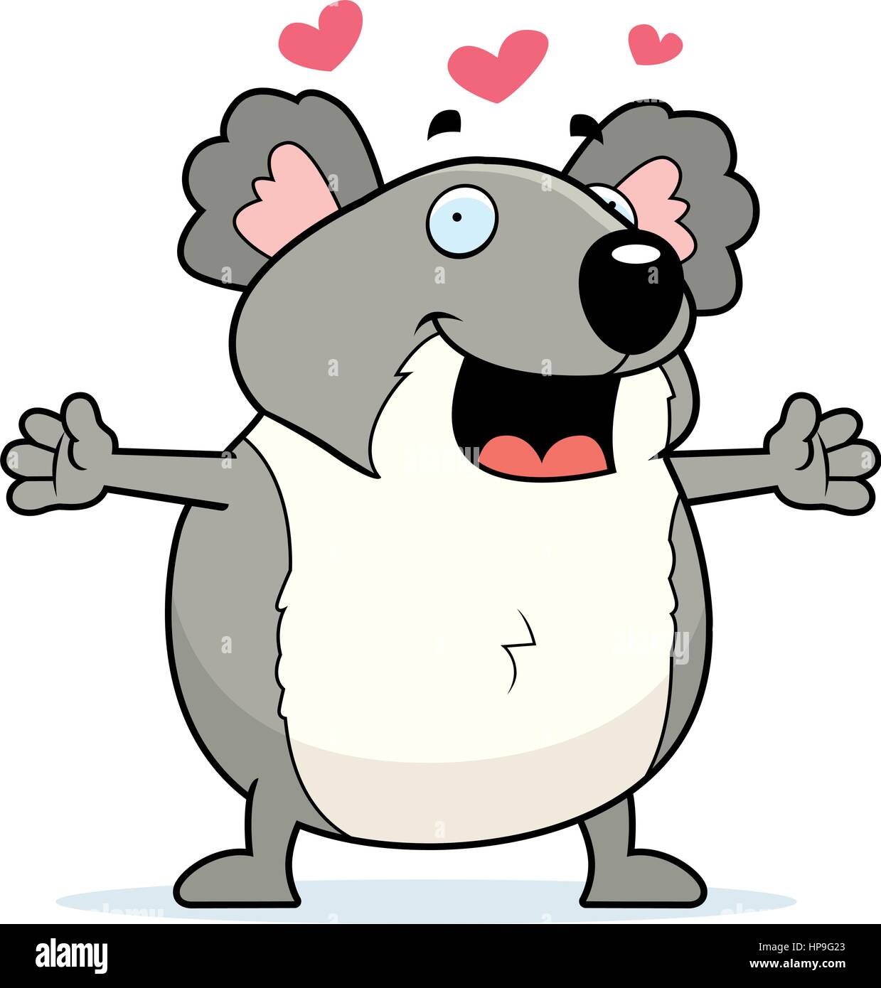 A happy cartoon koala ready to give a hug Stock Vector Image & Art - Alamy