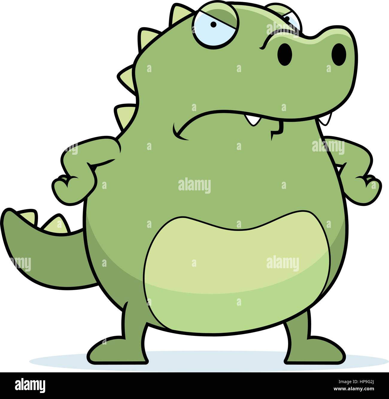 A cartoon lizard with an angry expression Stock Vector Image & Art - Alamy