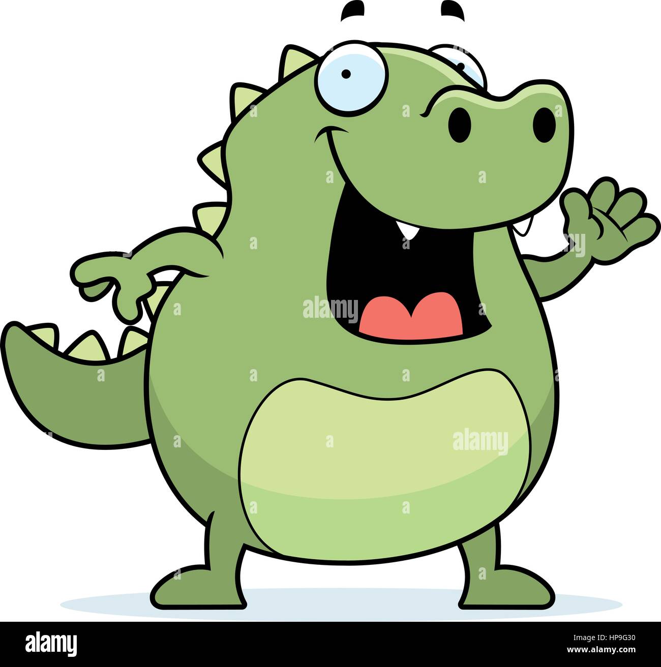 Cartoon Flapping Lizard Tongue