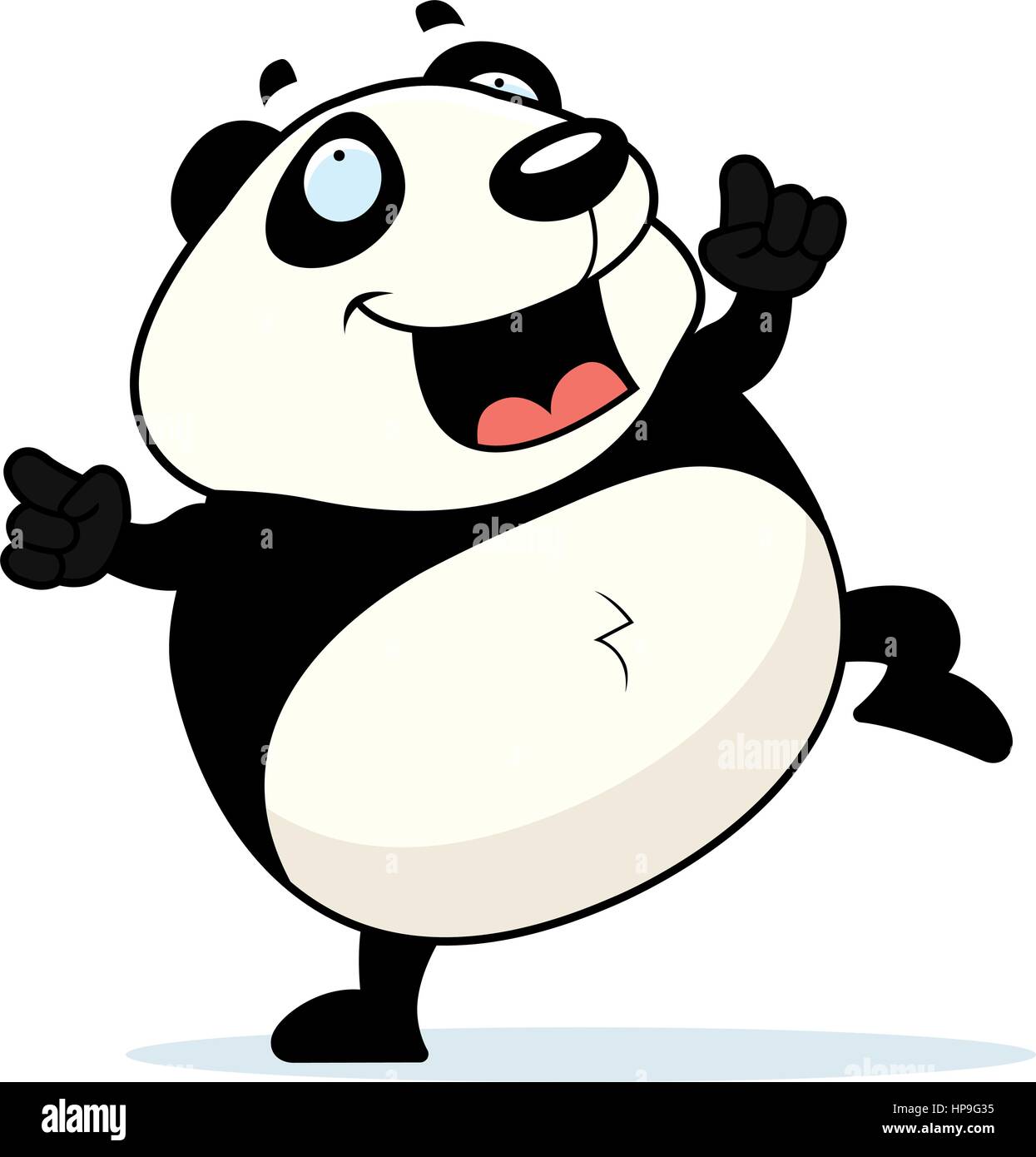 A happy cartoon panda dancing and smiling Stock Vector Image & Art - Alamy