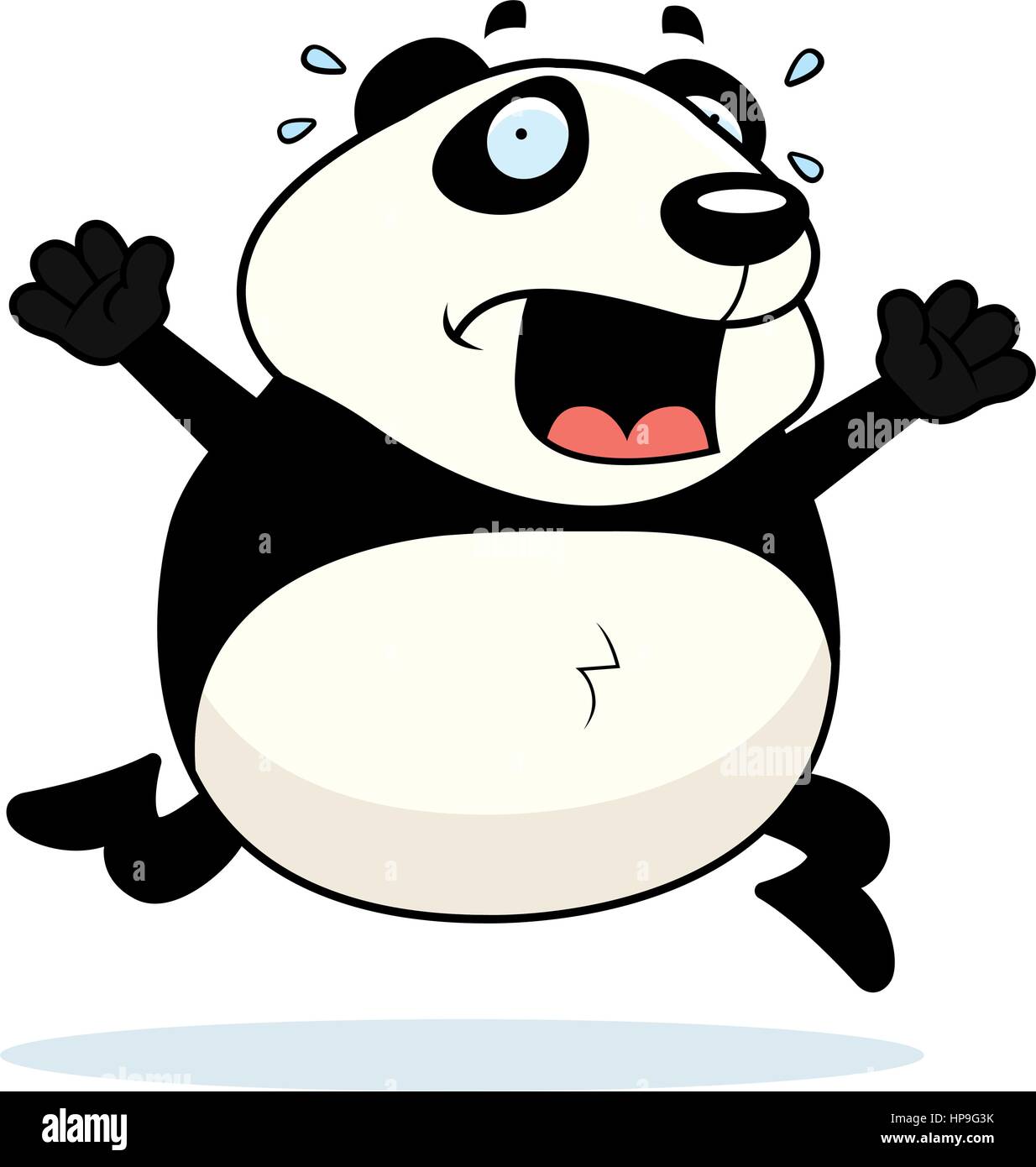 A cartoon panda running in a panic Stock Vector Image & Art - Alamy