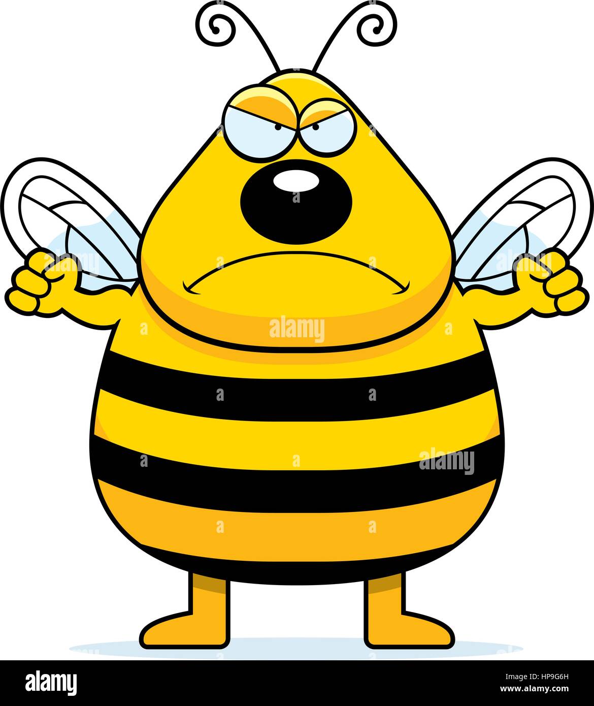 Angry Bee Cartoon Images Angry Bee Vector Images (over 1,000)