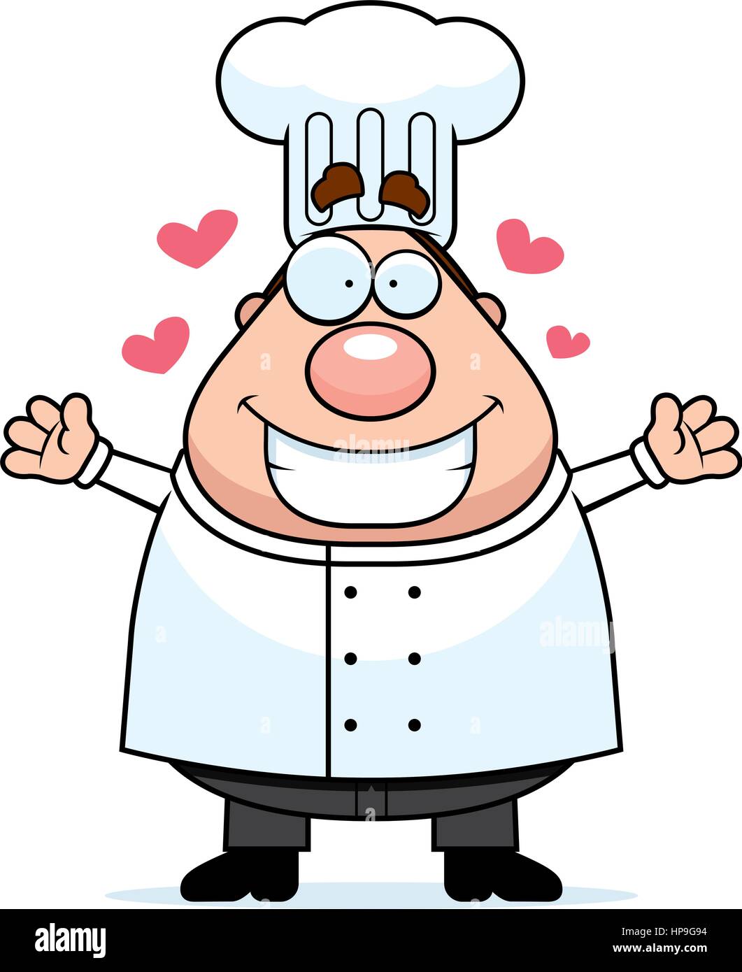 A happy cartoon chef ready to give a hug Stock Vector Image & Art - Alamy