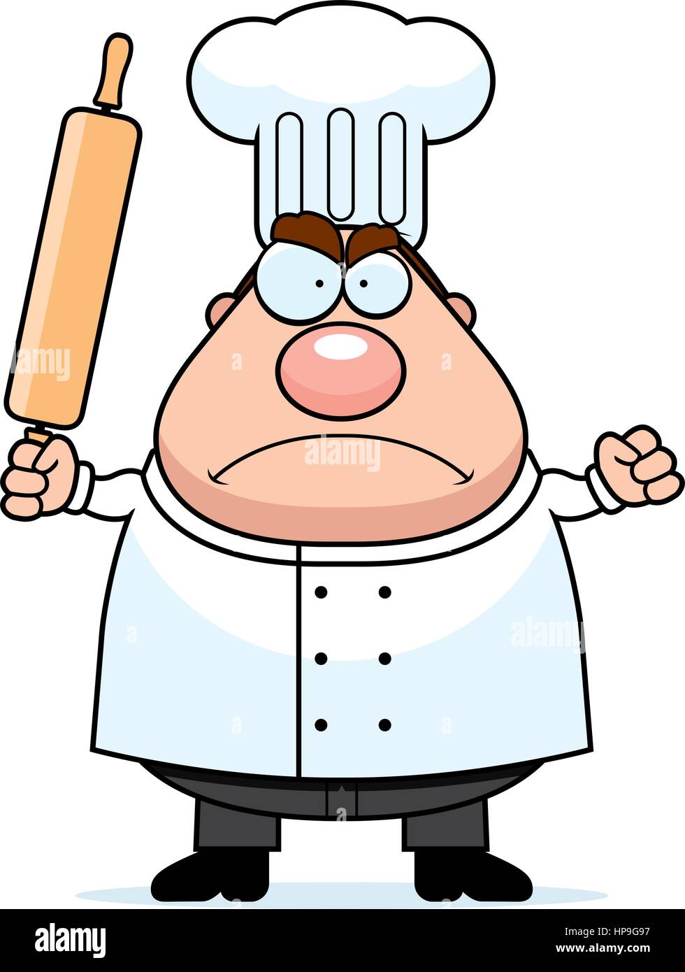 A cartoon chef frowning and looking angry Stock Vector Image & Art - Alamy