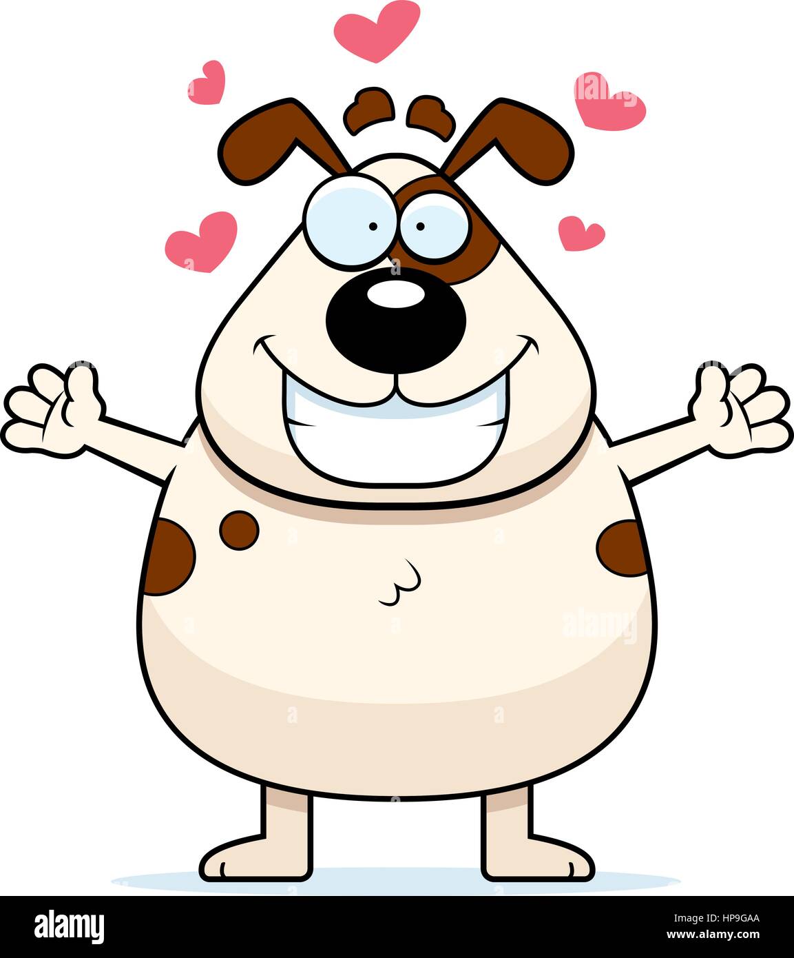 A happy cartoon dog ready to give a hug Stock Vector Image & Art - Alamy