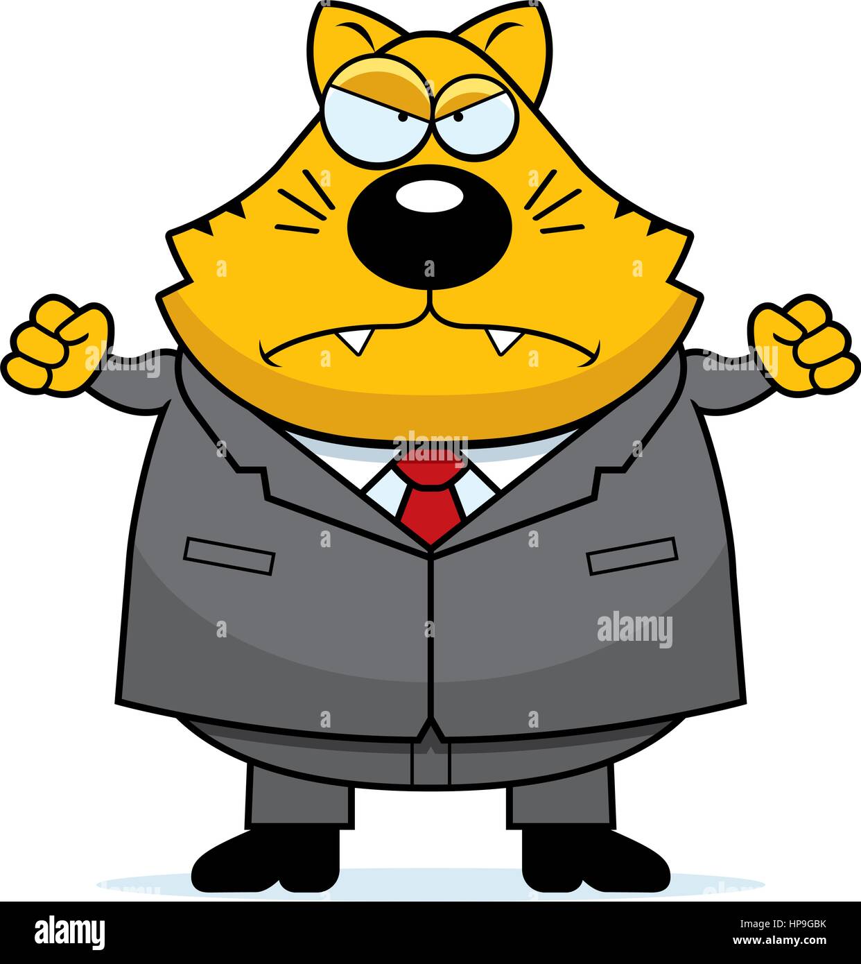 A cartoon fat cat with an angry expression Stock Vector Image & Art - Alamy