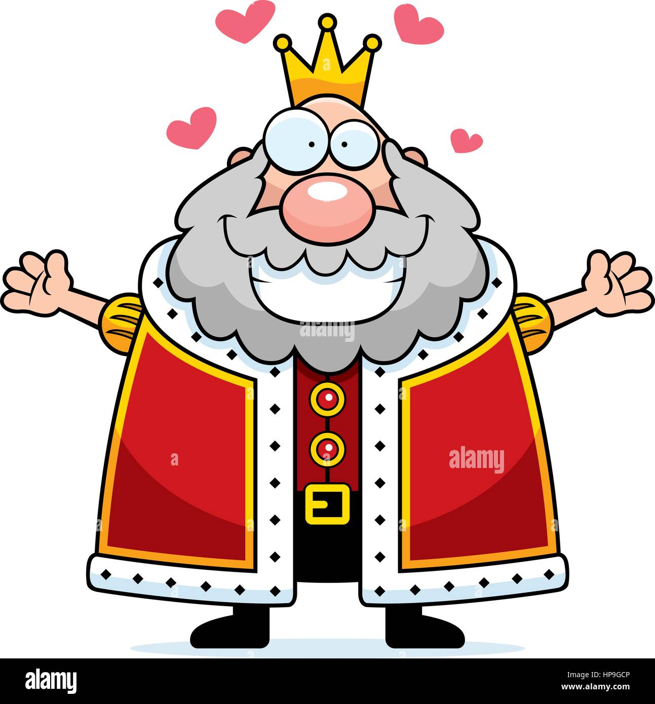 A happy cartoon king ready to give a hug Stock Vector Image & Art - Alamy