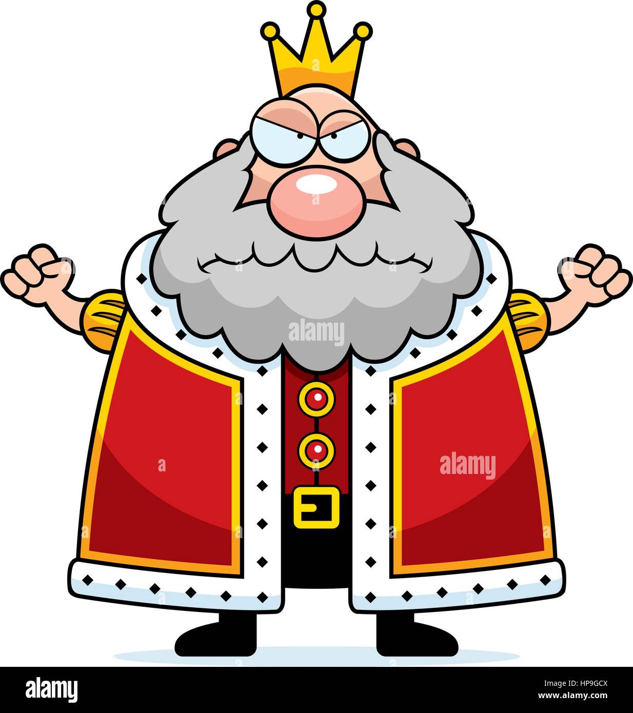 A cartoon king with an angry expression Stock Vector Image & Art - Alamy