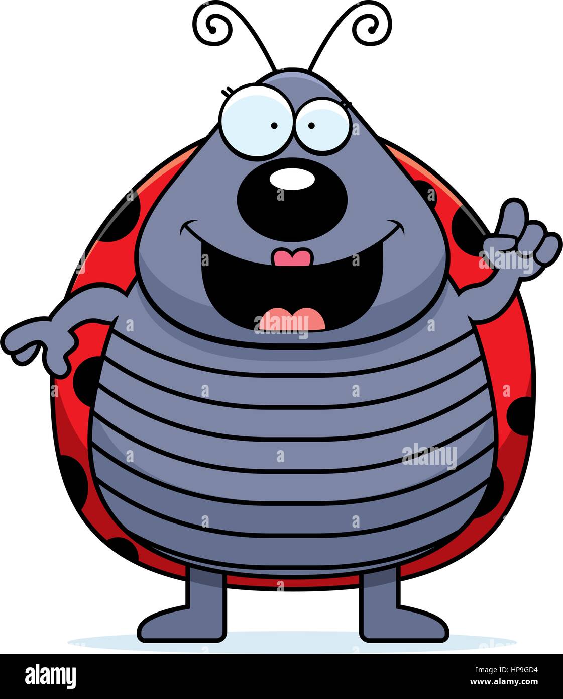 A happy cartoon ladybug with an idea Stock Vector Image & Art - Alamy
