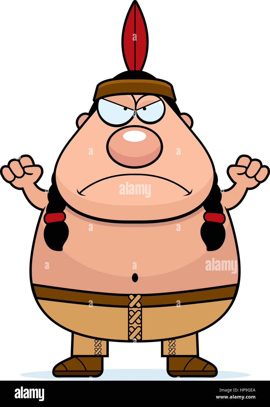 Cartoon Native American