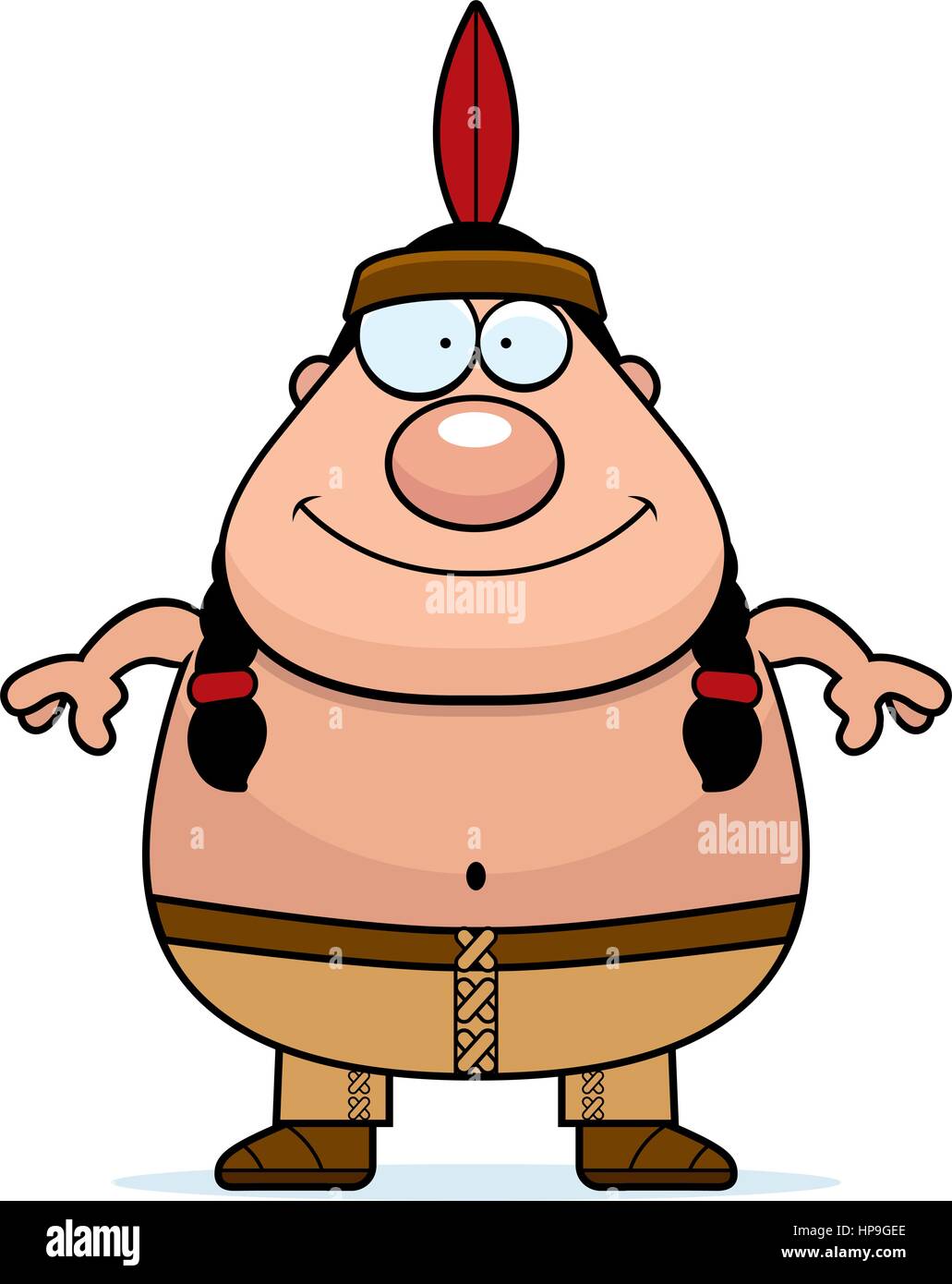 American Indian Greeting Cartoon