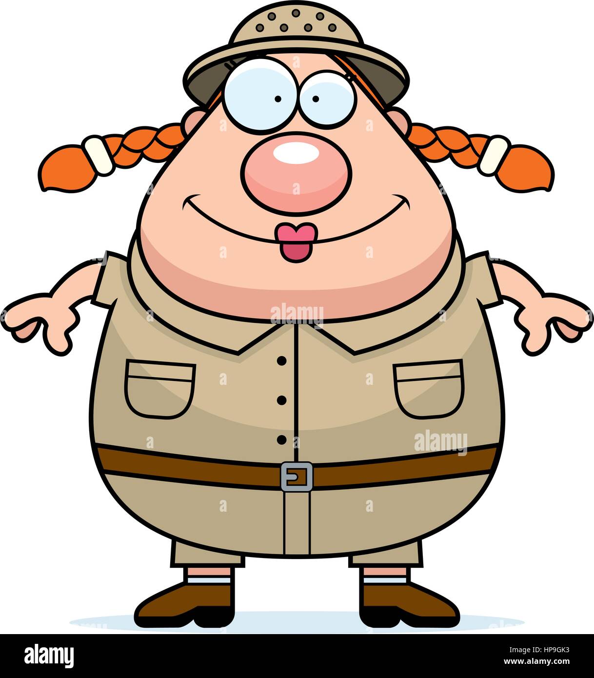 A happy cartoon explorer standing and smiling Stock Vector Image & Art ...